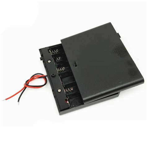 X Aa Battery Holder With Cover And Switch Electronics Batteries Charging Power Banks