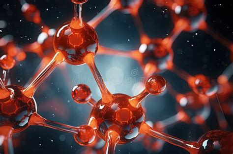 3d Render Abstract Molecular Structure Stock Illustration Illustration Of Macro Abstract