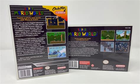 Super Nintendo Or Super Famicom Pal Jpn Custom Game Cases 100s Of Game Artworks Available