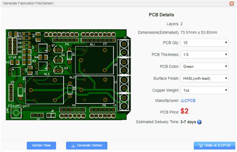 DIY Arduino Relay Driver Shield PCB