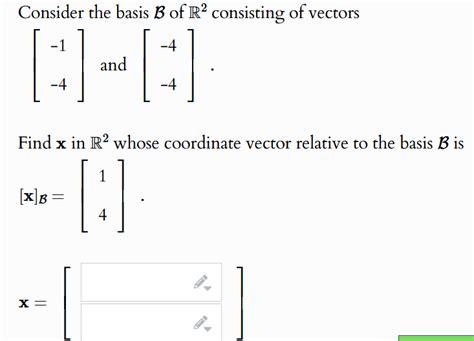 solved consider the basis b ﻿of r2 ﻿consisting of