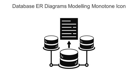 Database Er Diagrams Modelling Monotone Icon In Powerpoint Pptx Png And