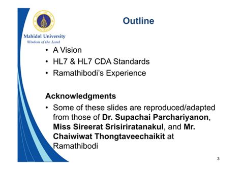 hl7 and hl7 cda the implementation of thailand s healthcare messaging