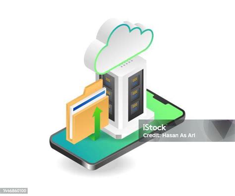 스마트폰 데이터 클라우드 서버의 개념 아이소메트릭 그림 0명에 대한 스톡 벡터 아트 및 기타 이미지 0명 3차원 형태 개념 Istock