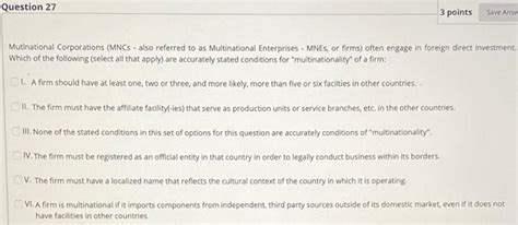Solved Question 25 Points Save Answ Select All Accurate