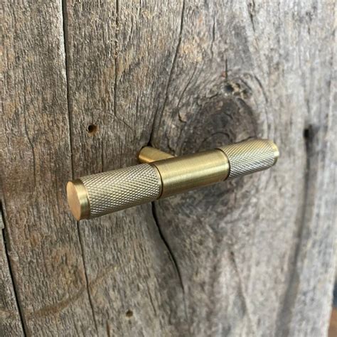 Knurled Brass Knob Etsy