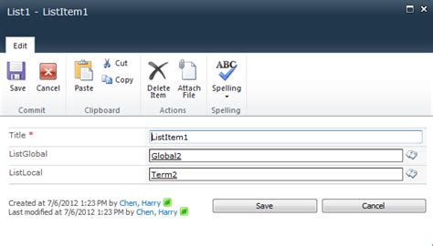 Sharepoint Connoisseur Managed Metadata Terms Are Not Visible On Document Library Item Edit