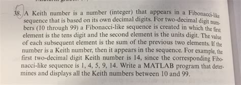 solved 8 a keith number is a number integer that appears