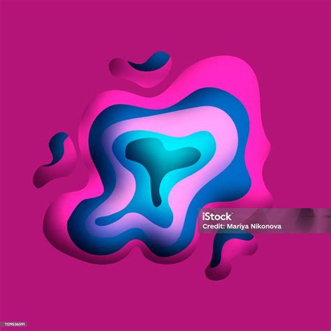 종이와 3d 추상 배경 잘라 모양 계층화 된 터널 파 배경입니다 그림자 상자입니다 비즈니스 프레 젠 테이 션 전단지 포스터에 대 한 벡터 디자인 3차원 형태에 대한 스톡