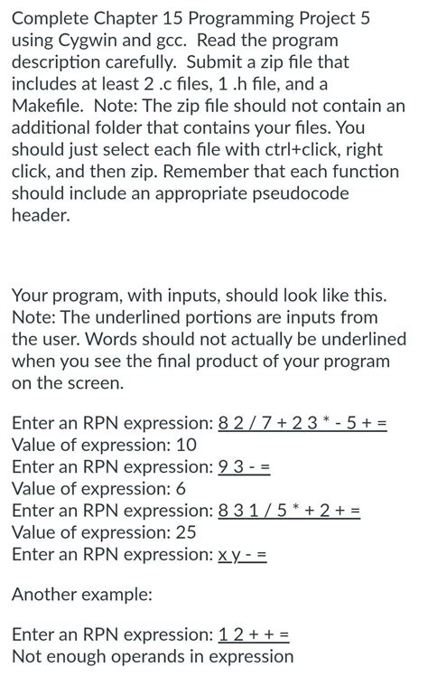 Solved Description Carefully Submit A Zip File That Chegg