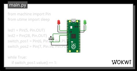 Blink With Micropython Copy Wokwi Esp32 Stm32 Arduino Simulator