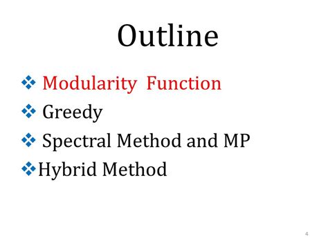 Modularity Maximization Ppt Download