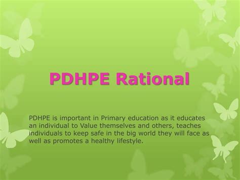 Pdhpe Rational Pptx