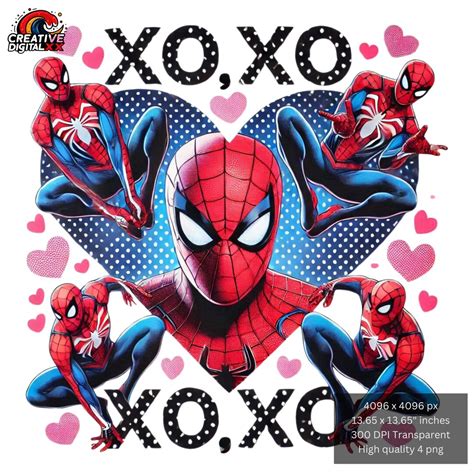 Spidey Man Valentine Png Files Character Png Heart Design Super