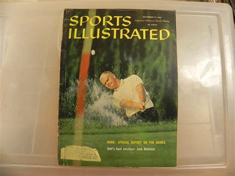 Sports Illustrated Magazine Jack Nicklaus First Cover September 12