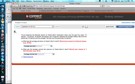 FInance Question Image Chegg Com