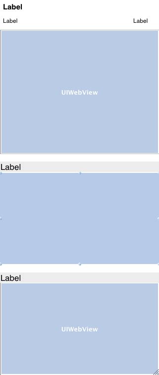 Iphone Two Resizable Uiwebviews Inside Uiscrollview Stack Overflow