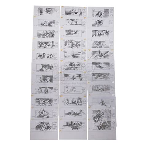 Stephen Forrest Smith Hand Drawn Hamunaptra Dig Site Storyboards