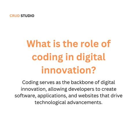 Crud Studio India On Linkedin 🚀 Embracing The Role Of Coding In