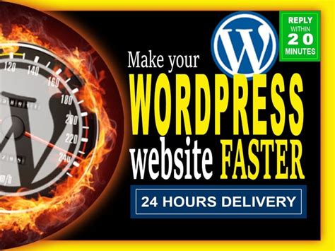 perfectly optimize speed up wordpress website upwork