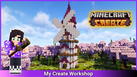 I Built The Best Starter Workshop Minecraft Create Mod Youtube