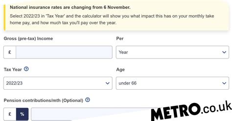 Tax Calculator Shows How Much Ni Cut Will Raise Your Take Home Pay