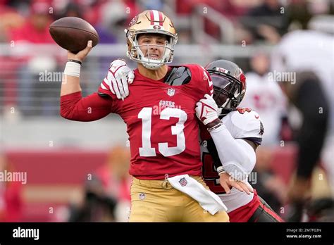 San Francisco Ers Quarterback Brock Purdy Passes As Tampa Bay
