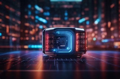 Premium Ai Image 3d Rendering Of A Cyber Security Data Protection System With Advanced Technology