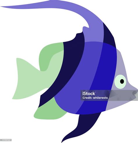 귀여운 물고기 벡터 일러스트 아이콘 세트입니다 물고기 플랫 스타일 벡터 그림입니다 물고기 아이콘이 분리되었습니다 열대 어류 바다 물고기 수족관 물고기는 흰색 배경에 고립 된