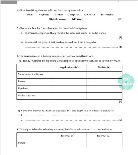 Igcse Ict Theory Workbook Summary Notes And Practice Questions