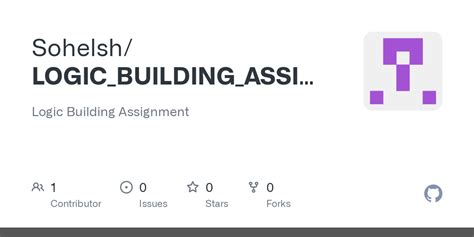 Github Sohelshlogicbuildingassignment Logic Building Assignment