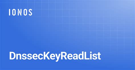 Dnsseckeyreadlist Go Sdk