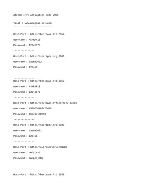 Xtream Iptv Activation Code 2025 Pdf User Computing Crime