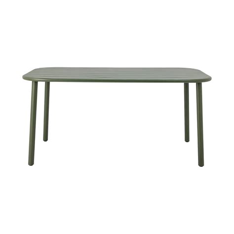 Rectangular Table Calana Bloomingville 160 X 90 Cm Green Metal