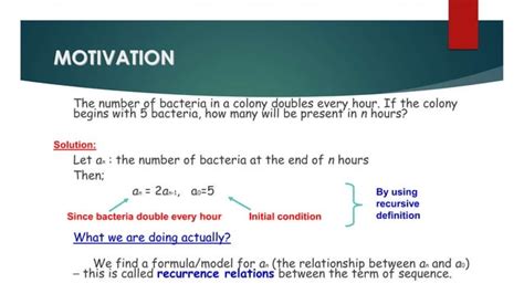 Modeling With Recurrence Relations Pptx
