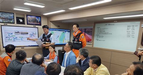 서울시의회 도시안전건설위원회 신월빗물저류배수시설 작업자 침수사고 현장 긴급방문