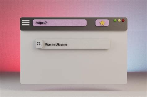 Premium Photo White Browser Home Page Icon On A Blue Pink Background