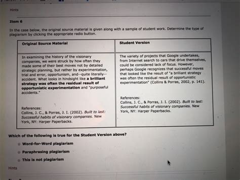solved hints item 6 in the case below the original source
