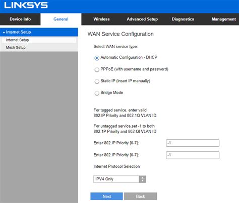 Setting Up The Linksys E As A Parent Node Manual Settings Linksys Support