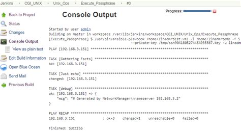Jenkins Ansible Authenticate Server Using Protected Passphrase Unixarena