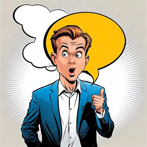 Premium Photo Comic Speech Bubbles Comic Scene With A Talking Comic