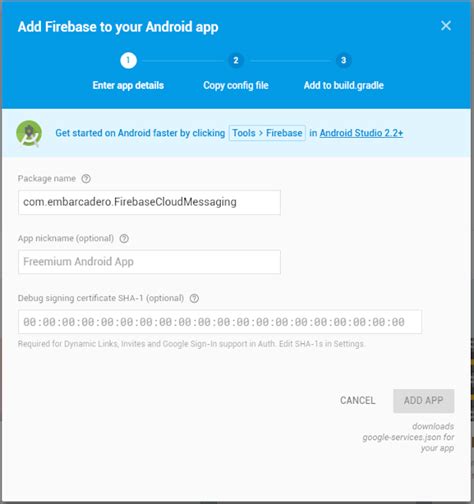 Delphi Firebase Cloud Messaging Kodmek