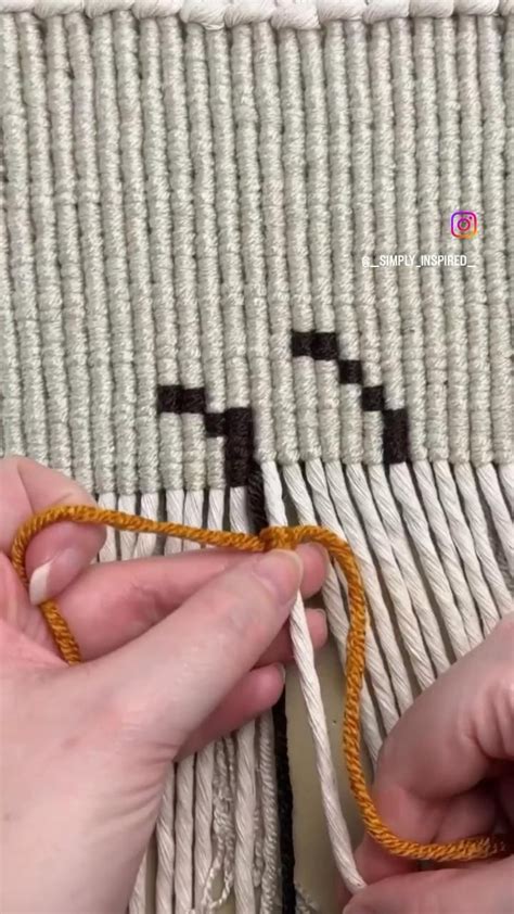 Macrame Wall Hanging Pixel Wall Art Pixel Art Macrame Flower Pattern