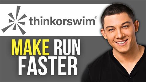 How To Make Thinkorswim Run Faster Youtube