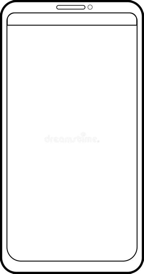 Minimalist Smartphone Mockup For Mobile App Interface Presentation And Ui Design Template Stock