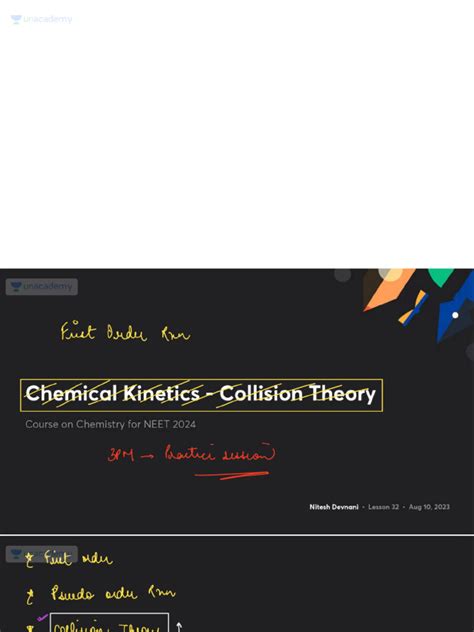 Chemical Kinetics Collision Theory With Anno Pdf