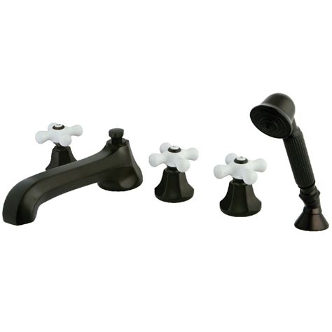 Kingston Brass Ks43055px Metropolitan 5 Piece Roman Tub Faucet With