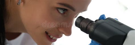 Pharmacy Scientist Working With Professional Microscope In Technology