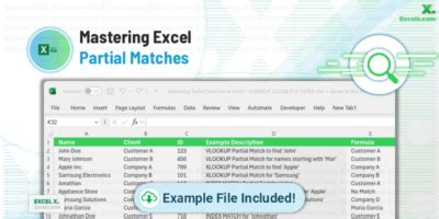 Mastering Excel Formula For Partial Matches Using VLOOKUP XLOOKUP IF FILTER Excel